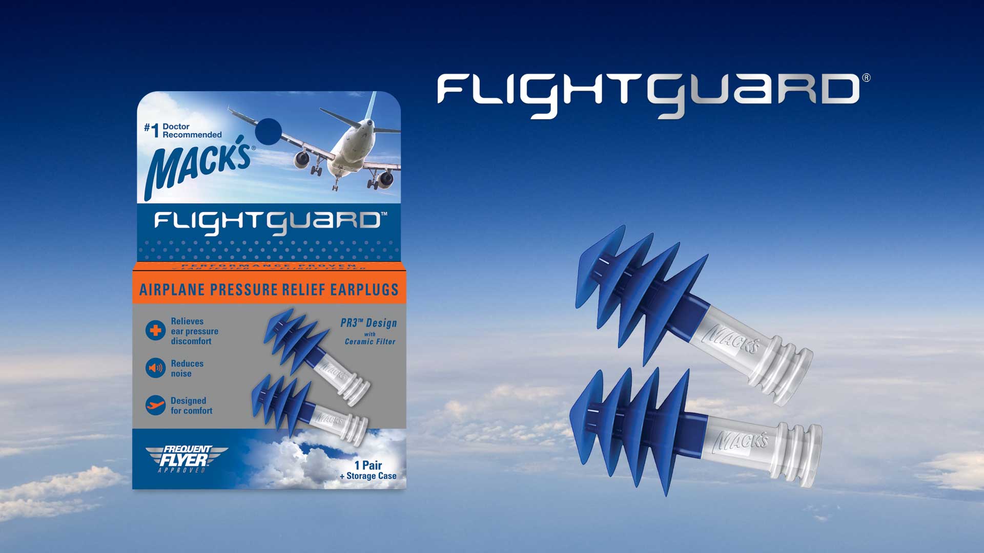 New FlightGuard Earplugs for Airplane Comfort | Mack's Ear Plugs
