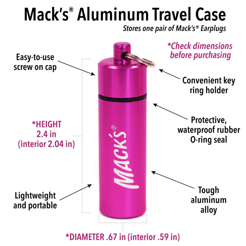 Waterproof Aluminum Case for Ear Plugs | Mack's Ear Plugs