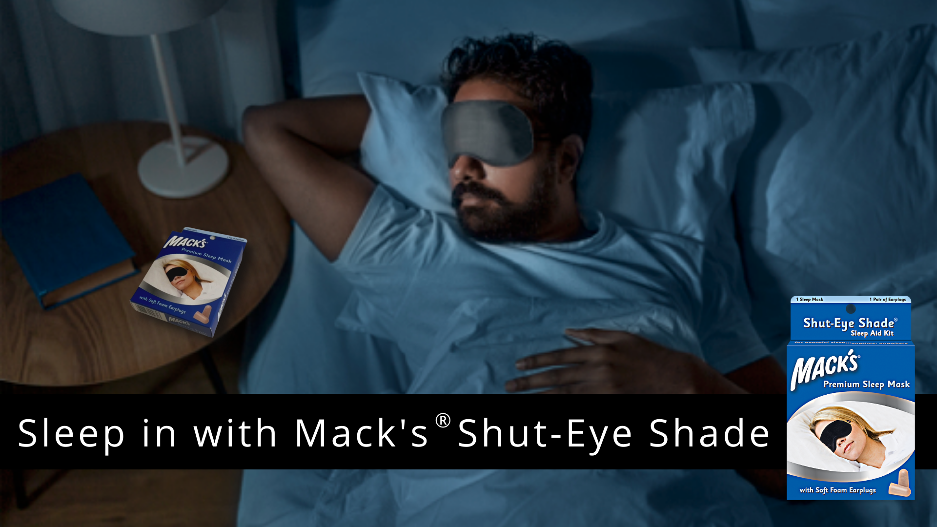 Sleep in with Mack’s®️ Shut-Eye Shade®️ | Mack's Ear Plugs